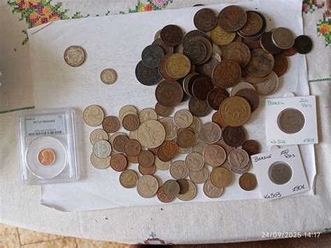 Wereld Lot Of 116 Coins Including Pcgs Graded Cent 1 Dollar And 25