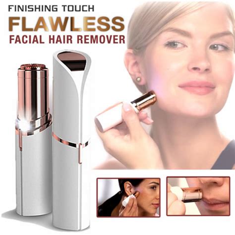 18k Gold Plated Battery Flawless Eyebrow Hair Remover Epilator Facial