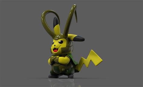Archivo Stl Pikachu Loki 🗿 ・modelo De Impresión 3d Para Descargar・cults