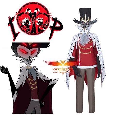 Anime Helluva Boss Stolas Cosplay Costume For Adult Men Uniform Top