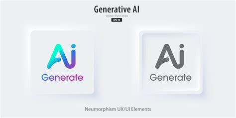 Premium Vector Generate Ai Icon A Set Of 3d Buttons Active And Inactive With Icon Symbols