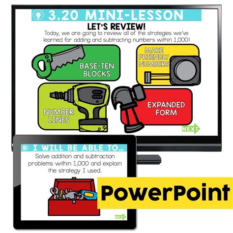Lucky To Learn Math 3 Digit Addition And Subtraction Review Lesson 3 20 Teaching Slides