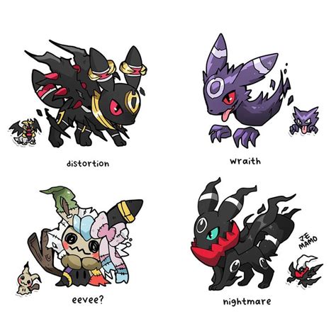 Mamo On Instagram Spooky Eevee Forms 👻 Something For The Season 🎃