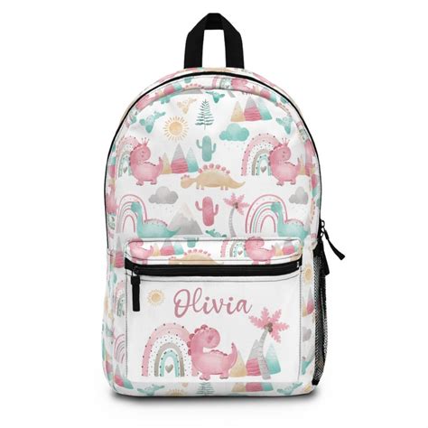 School Backpack Dinosaur Etsy