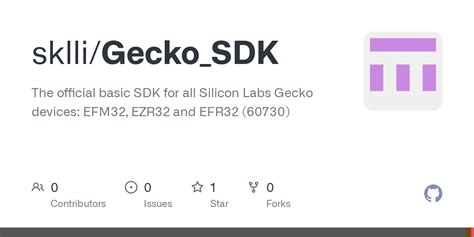 Github Sklli Gecko Sdk The Official Basic Sdk For All Silicon Labs Gecko Devices Efm32