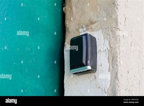 Outdoor Safe Key Box Safe To Retrieve Keys In Wall Entrance Door Stock