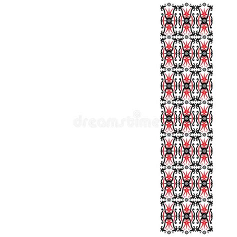 Ethnic Batik Design Pattern From Indonesia Stock Illustration