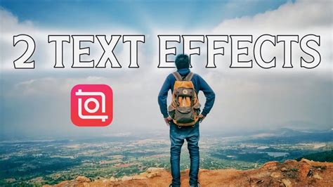 2 Creative Texts Effects With Inshot Inshot Tutorial Youtube