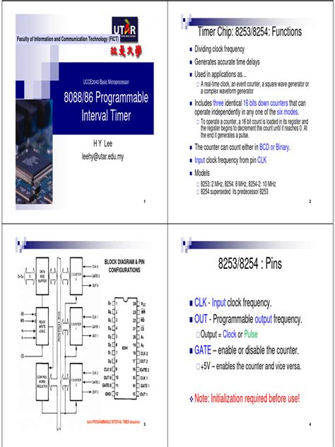 Lecture 8 Programmable Interval Timer Pdf Computing Electrical
