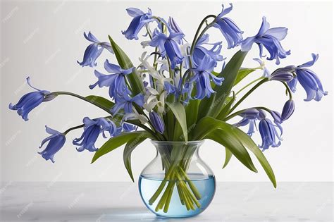 Premium Photo Graceful Bluebell Floral Arrangement Design Inspiration