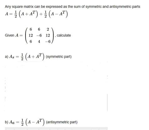 Solved A 21 A AT 21 AAT Given A 61266642126 Chegg Com
