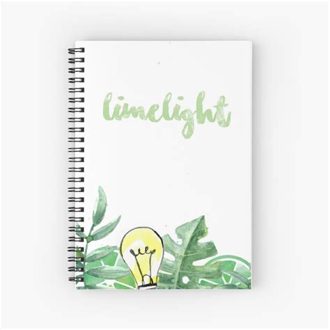 Limelight Portrait Spiral Notebook For Sale By Elainesabine Redbubble