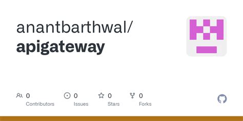 GitHub Anantbarthwal Apigateway