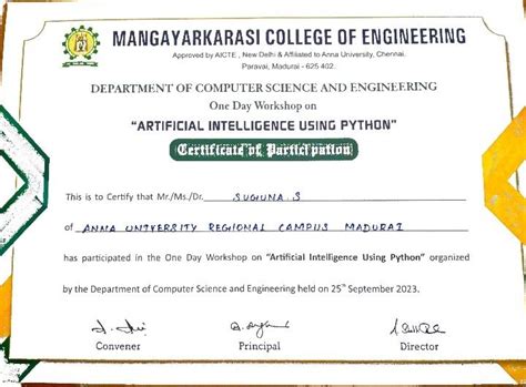 Suguna S On Linkedin Certification Ai Python Datascience