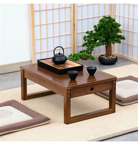 좌식 티테이블 베란다 일본 서예 전통 좌탁 다도 탁자 티몬