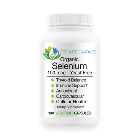 Organic Selenium 100 Mcg Yeast Free Eco Integratives