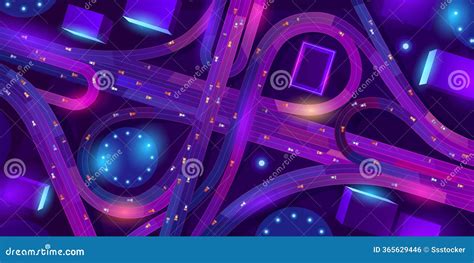 Futuristic Expressway Design With Sleek Lines Stock Image