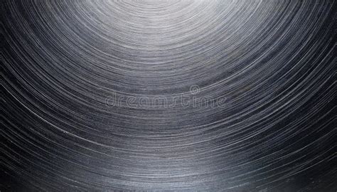 Concentric Circles Of Brushed Metal With A Satin Finish In A Radial