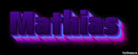 Mathias Text Effect And Logo Design Name