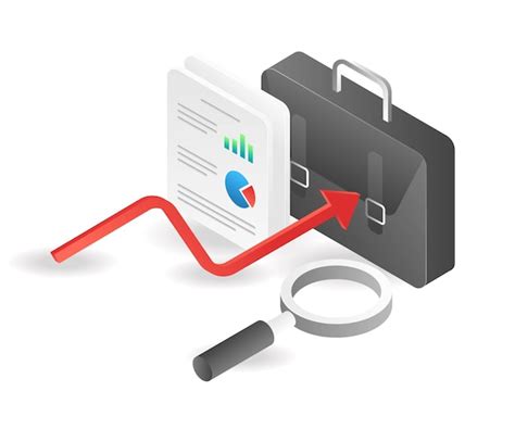 Premium Vector Analyst Data Paper Business Bag