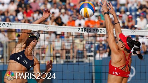 Spain Rebounds In Final Set To Best Italy In Womens Beach Volleyball