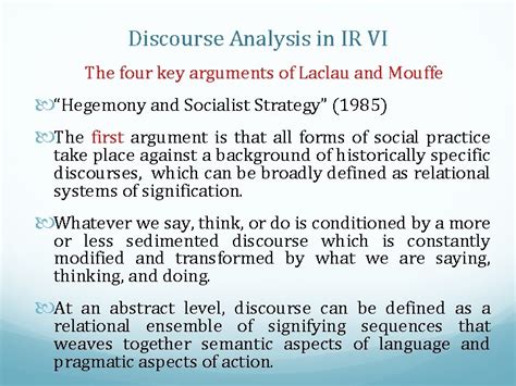 Discourse Analysis Vs Content Analysis Discourse Analysis In