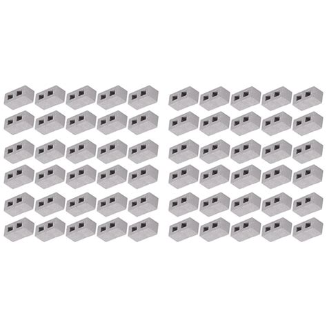 60 Packs Cinder Blocks 1 12 Scale Mini Bricks Concrete Miniature Tiny Landscaping Accessories