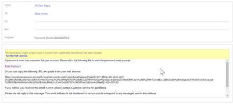 forgotten password functionality dynamics 365 megan v walker