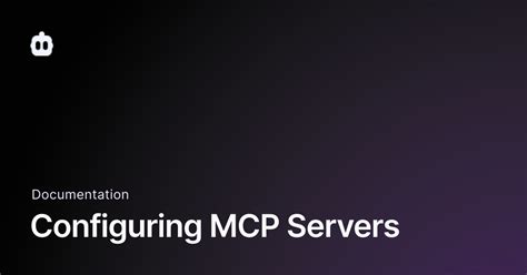 configuring mcp servers cline