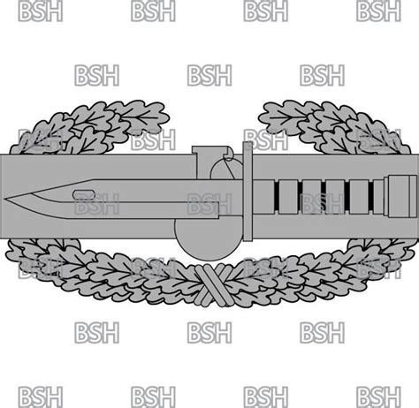 Army Combat Action Badge Vector Image Files Ai Pdf And Svg Formats Plus Rasters Png And