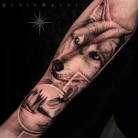 Wolf Eyes Forearm Tattoo