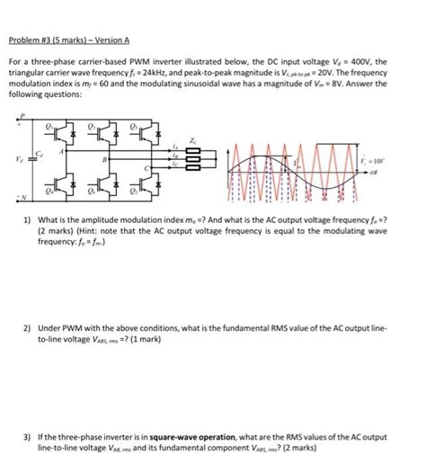 Solved Problem 3 5 Marks Version A For A Three Phase Chegg Com