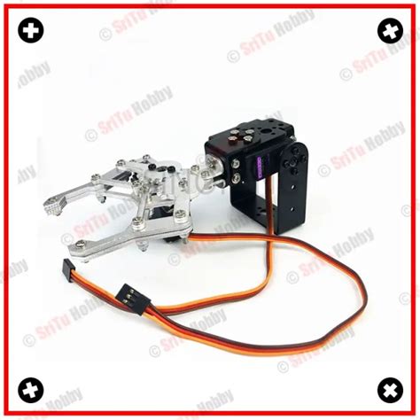 2 Dof Aluminum Robot Arm Clamp Claw Mount Kit Without Servo Sritu Hobby
