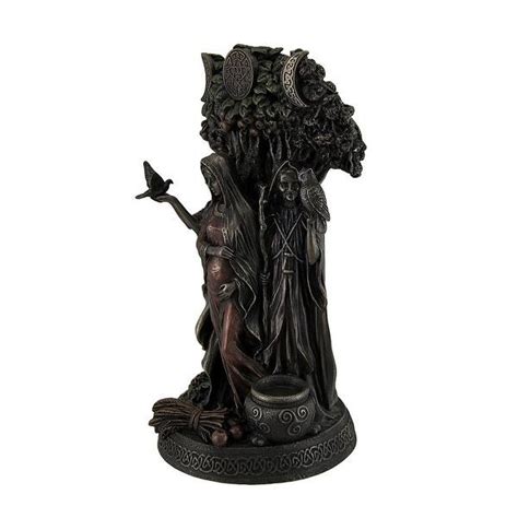 Danu Irish Triple Goddess Of The Tuatha De Danann Bronze Finish Statue 10 5 X 6 X 5 Inches