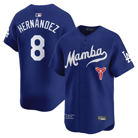 Kike Hernandez Los Angeles Dodgers Royal Blue Kobe Honor Collection