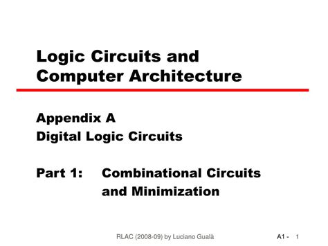 PPT Logic Circuits And Computer Architecture PowerPoint Presentation ID 2968370