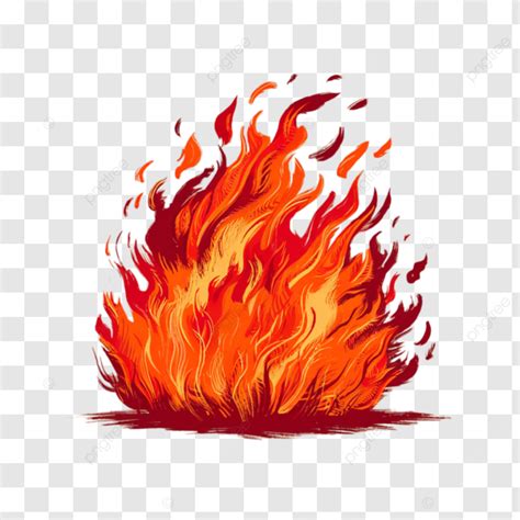 역동적인 주황색과 빨간색 불꽃으로 타오르는 불의 생생한 그림 팔메 불 배경 Png 일러스트 및 이미지 에 대한 무료 다운로드 Pngtree