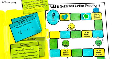 5 Ways To Practice Adding And Subtracting Fractions Hello Learning