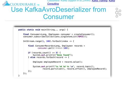 Kafka And Avro With Confluent Schema Registry