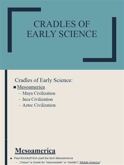 Cradles Of Early Science Pdf