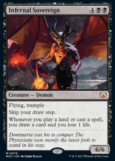 Infernal Sovereign From March Of The Machine Commander Spoiler