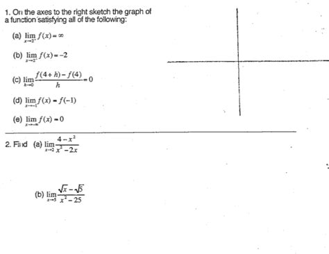 solved on the axes to the right sketch the graph of a