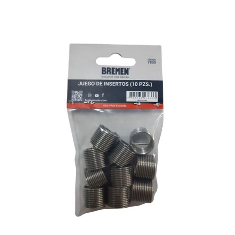 Juego De Inserto M12 X 125mm 10 Unidades Bremen