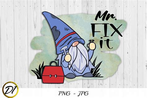 Fixing Gnome Graphic By Digital Idea · Creative Fabrica