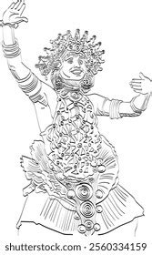 Sri Lankan Traditional Dance Kandyan Dancer Stock Vector Royalty Free