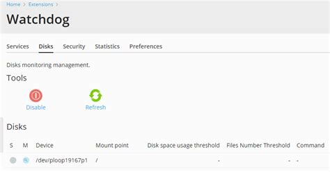 Monitoring Disk Usage Documentation From Plesk Knowledge Base