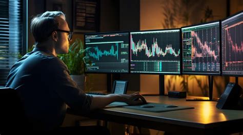 Premium Ai Image An Individual At A Computer Conducting Advanced Data