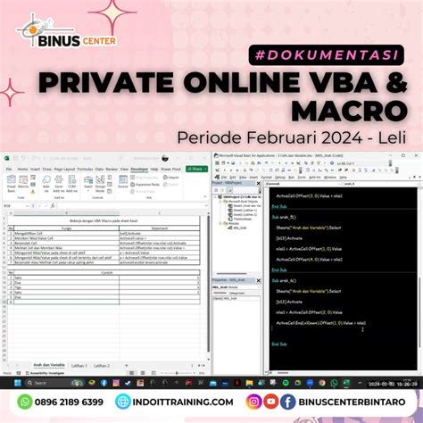 Dokumentasi Kelas VBA And Macro BINUS CENTER