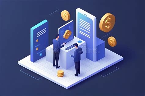 Finance Banking Api Concept 3d Vector Illustration Stock Illustration