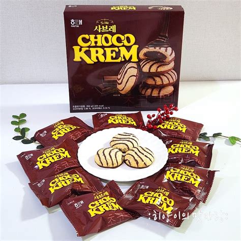 사브레 초코크렘 칼로리 초코크림 들어간 해태 신상과자 먹기 네이버 블로그